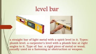 carpentry tools | PPT