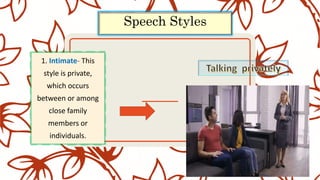 Types of speech context and style | PPTX