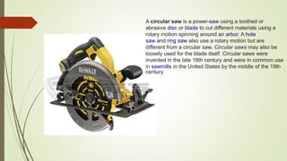 CARPENTRY TOOLS | PPTX