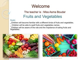 Fruits and Vegetables | PPTX