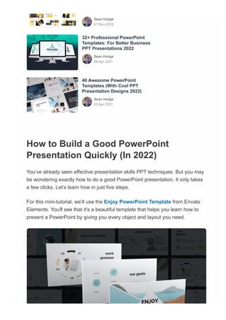 2022 Powerpoint Tricks