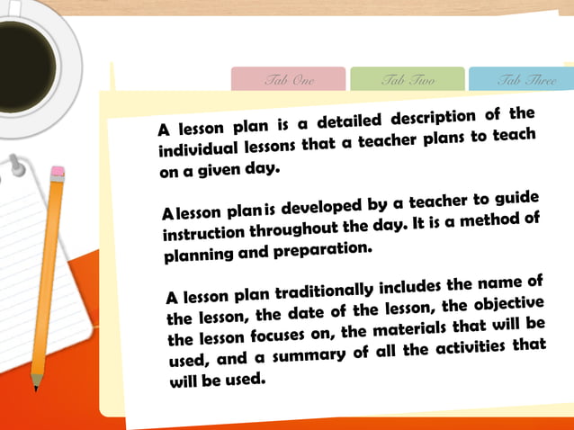 Definition of a Lesson Plan | PPT | Education