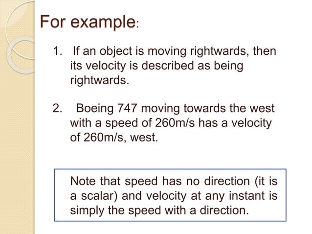 speed and velocity | PPTX