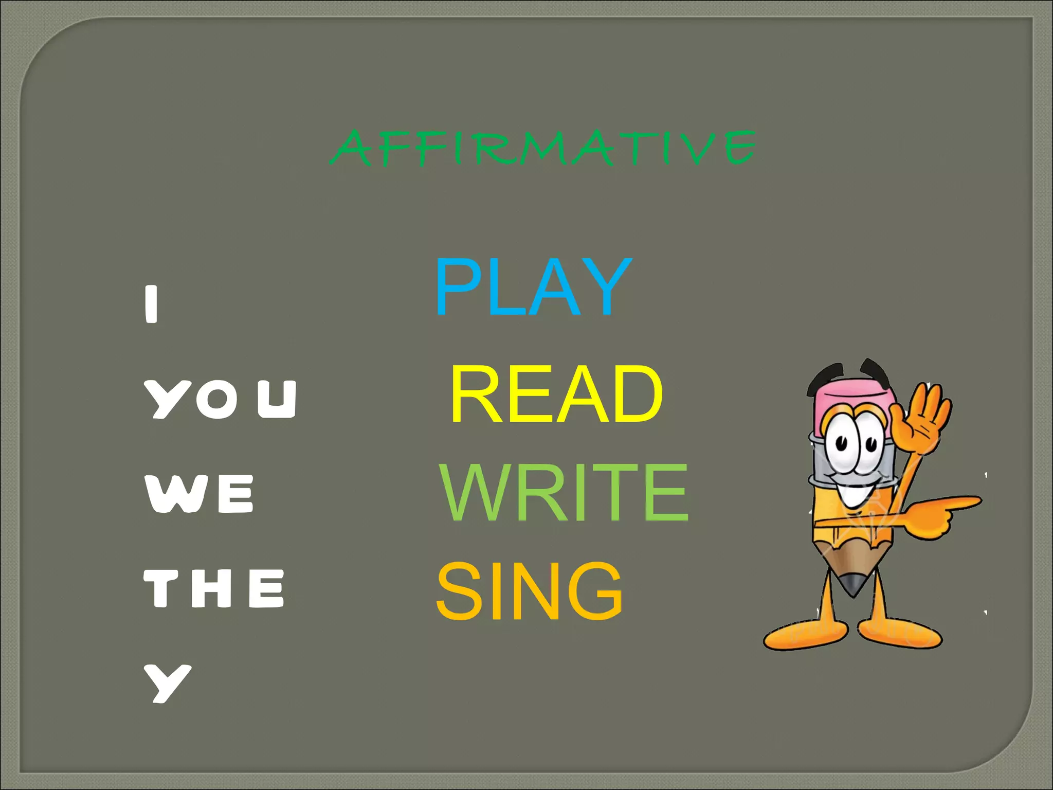 Powerpoint present simple-affirmative | PPT