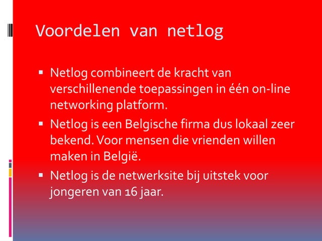 Powerpoint Presentatie Netlog | PPTX