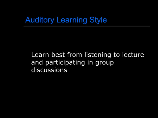 Discover Your Learning Style! | PPT