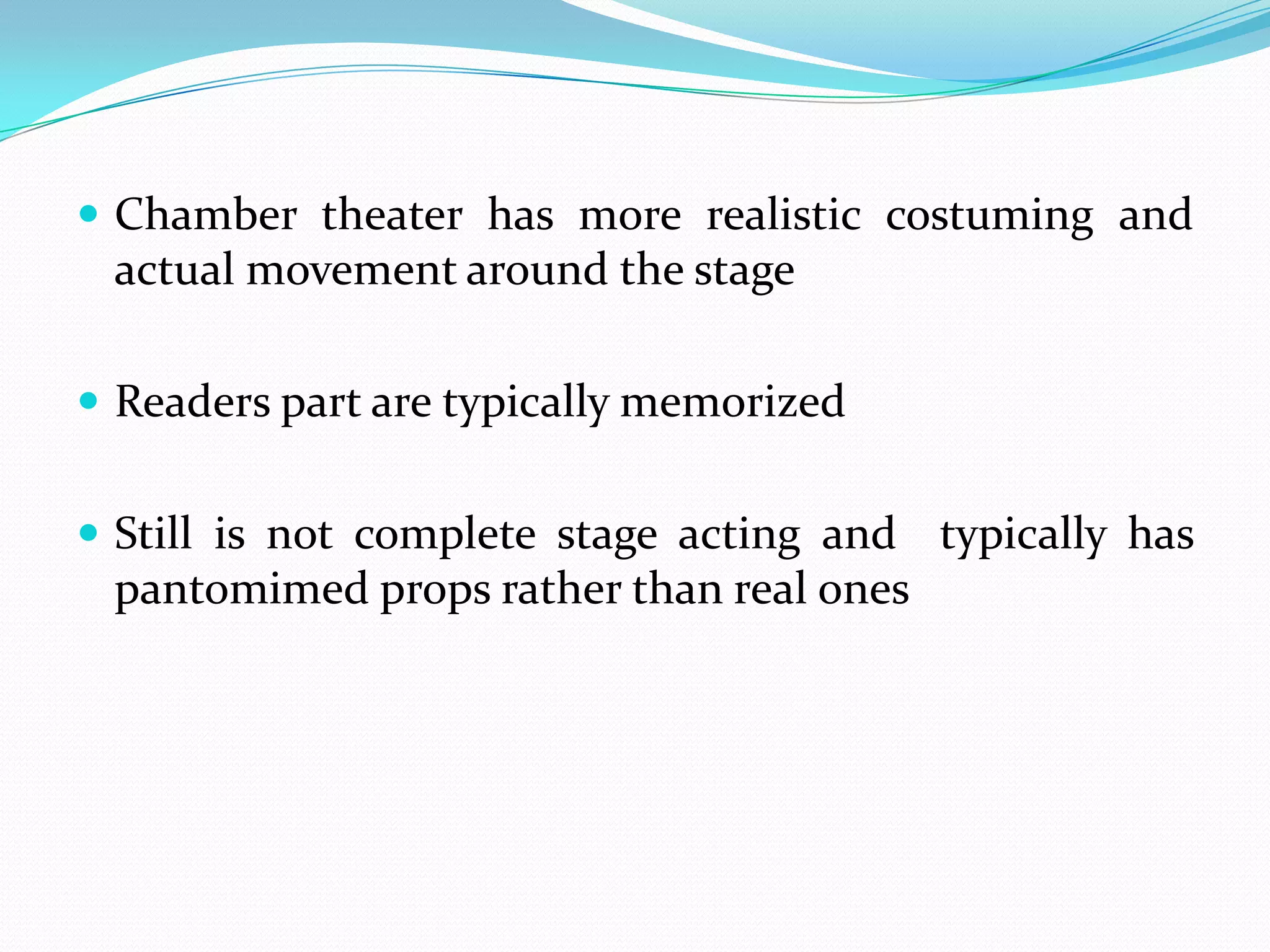 Readers Theater and Chamber Theater | PPTX