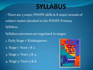 PowerPoint PDHPE Rationale | PPT