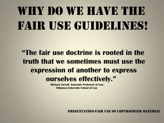 Copyright, Fair Use & You! | PPT