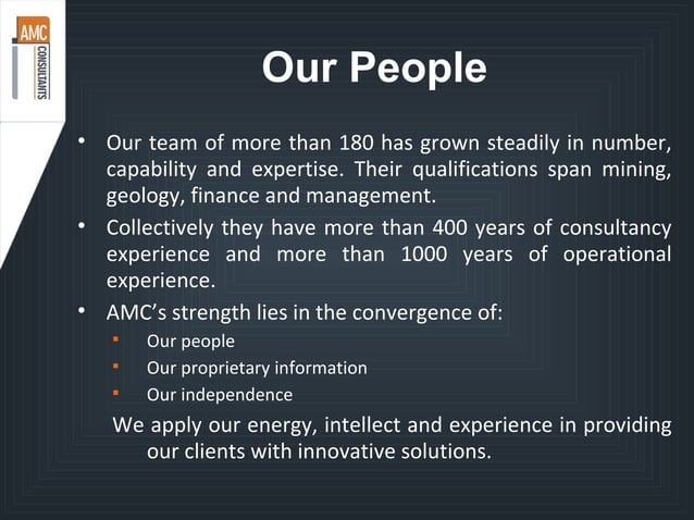 AMC Consultants | PPT