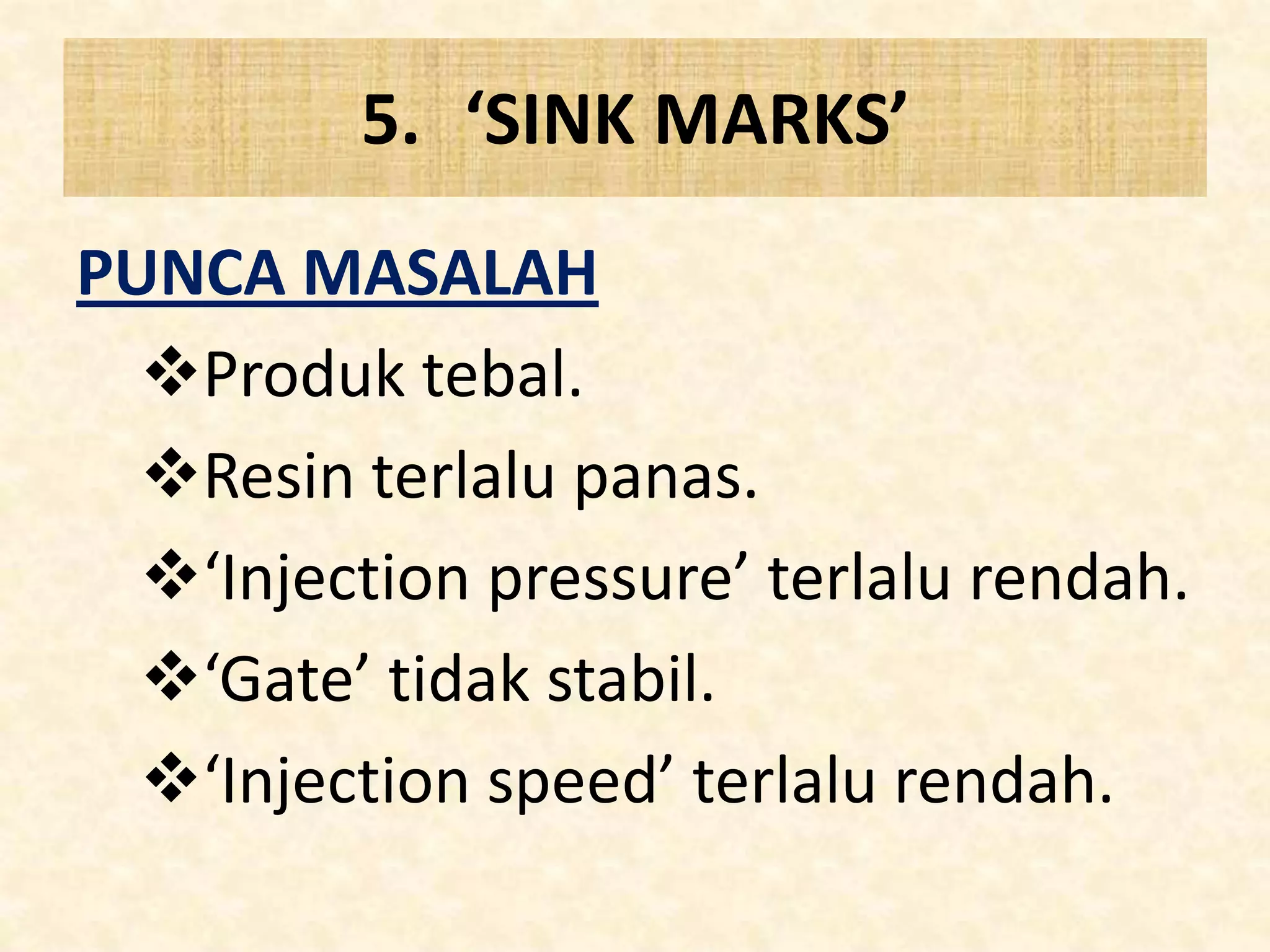 jenis-jenis kecacatan produk | PPTX
