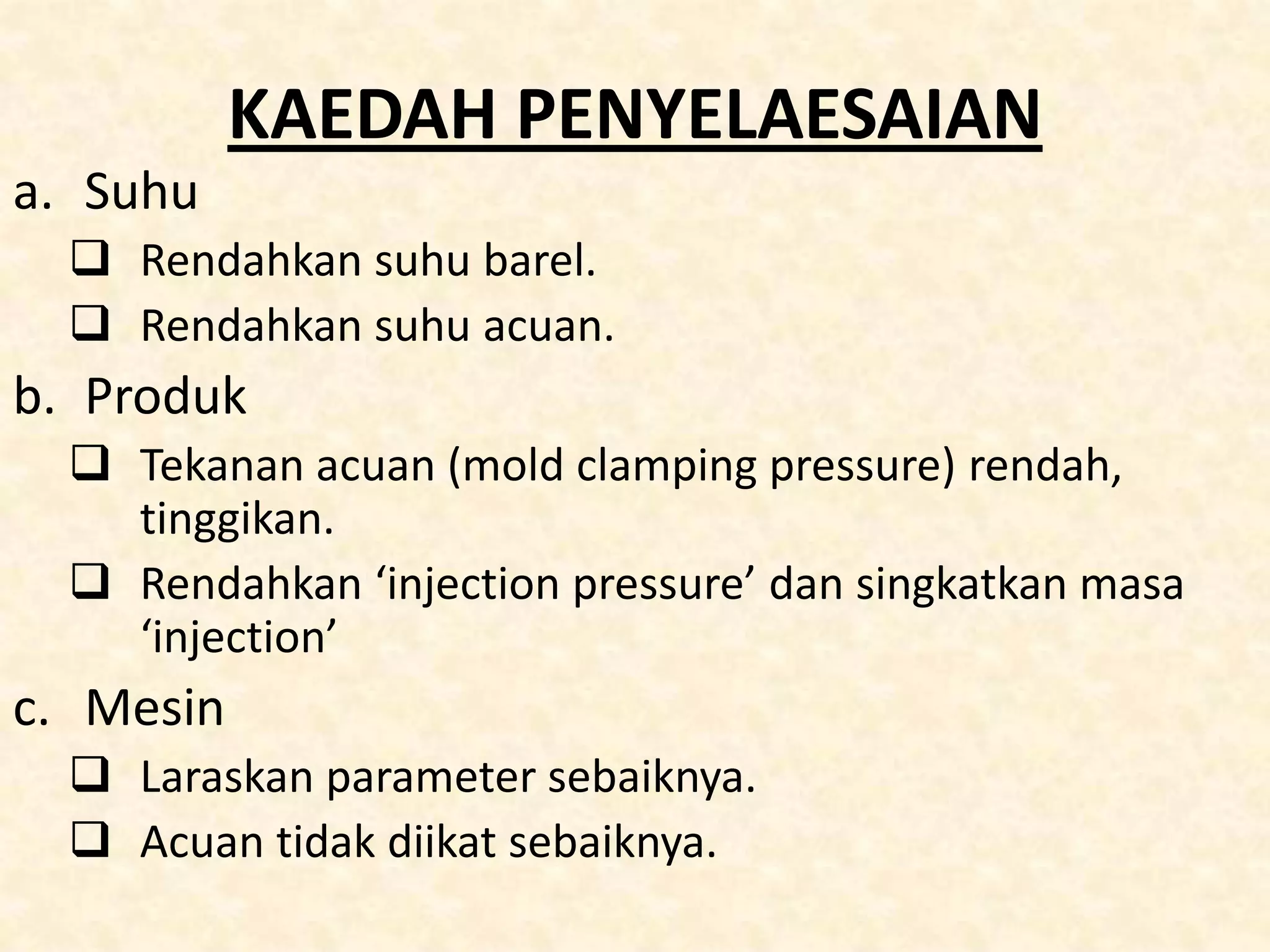 jenis-jenis kecacatan produk | PPTX