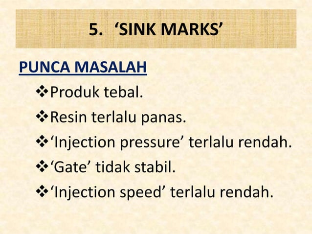 jenis-jenis kecacatan produk | PPTX