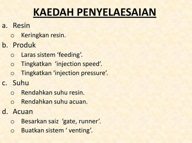 jenis-jenis kecacatan produk | PPTX