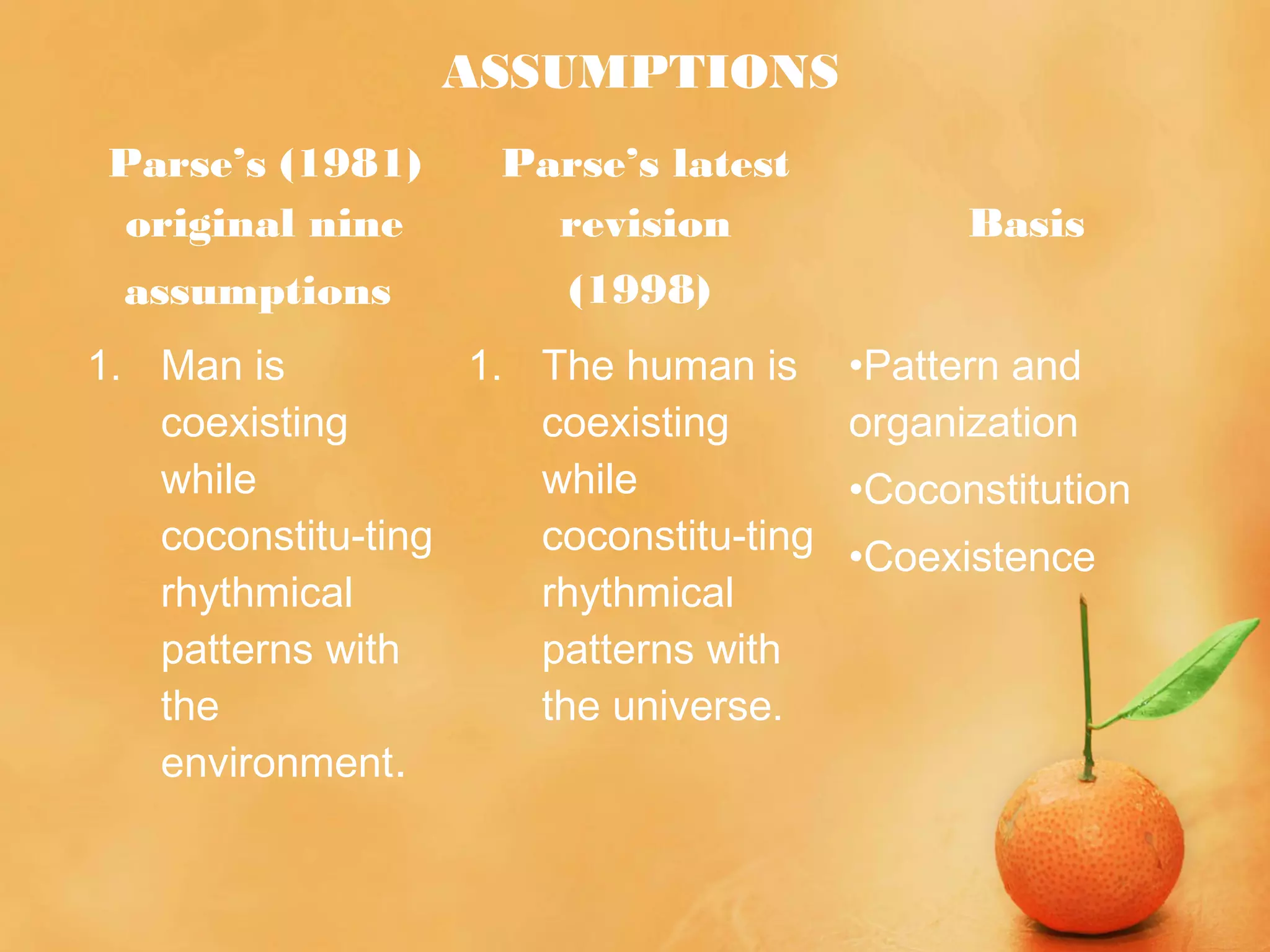 Theory of Human Becoming by Rosemarie Rizzo Parse | PPT