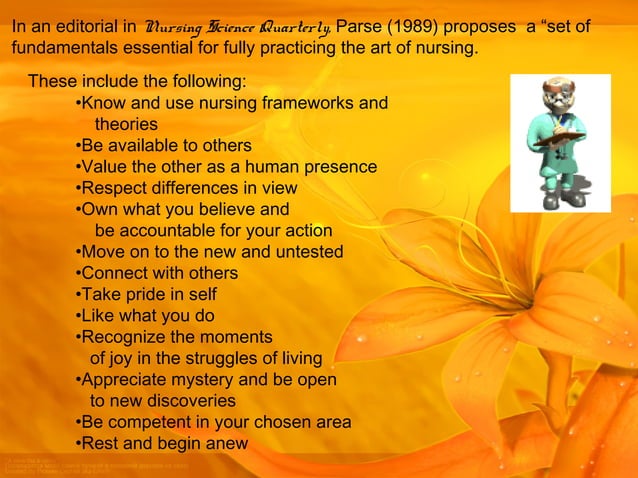 Theory of Human Becoming by Rosemarie Rizzo Parse | PPT