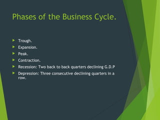 business cycle and fluctuation presentation | PPT