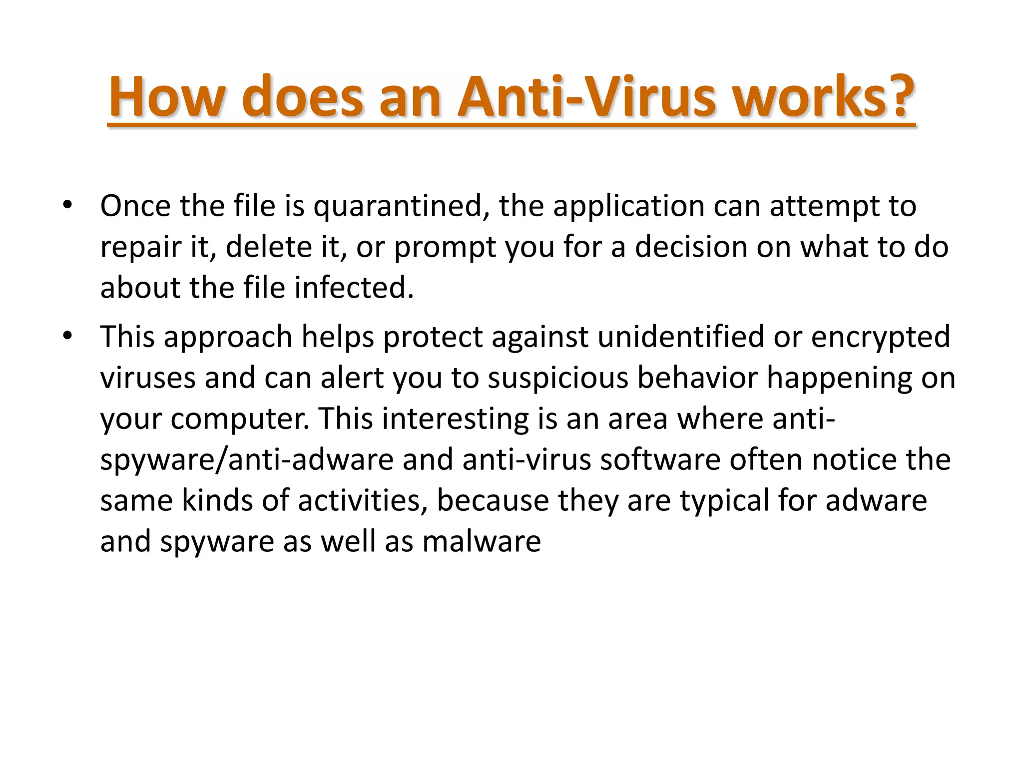 ANTIVIRUS AND VIRUS Powerpoint presentation | PPTX