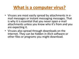 ANTIVIRUS AND VIRUS Powerpoint presentation | PPTX
