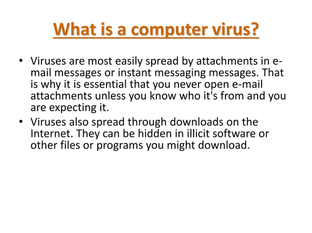 ANTIVIRUS AND VIRUS Powerpoint presentation | PPTX