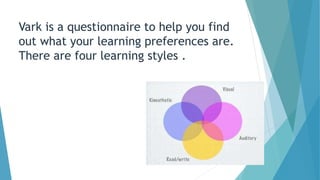 Vark Learning Styles Chart