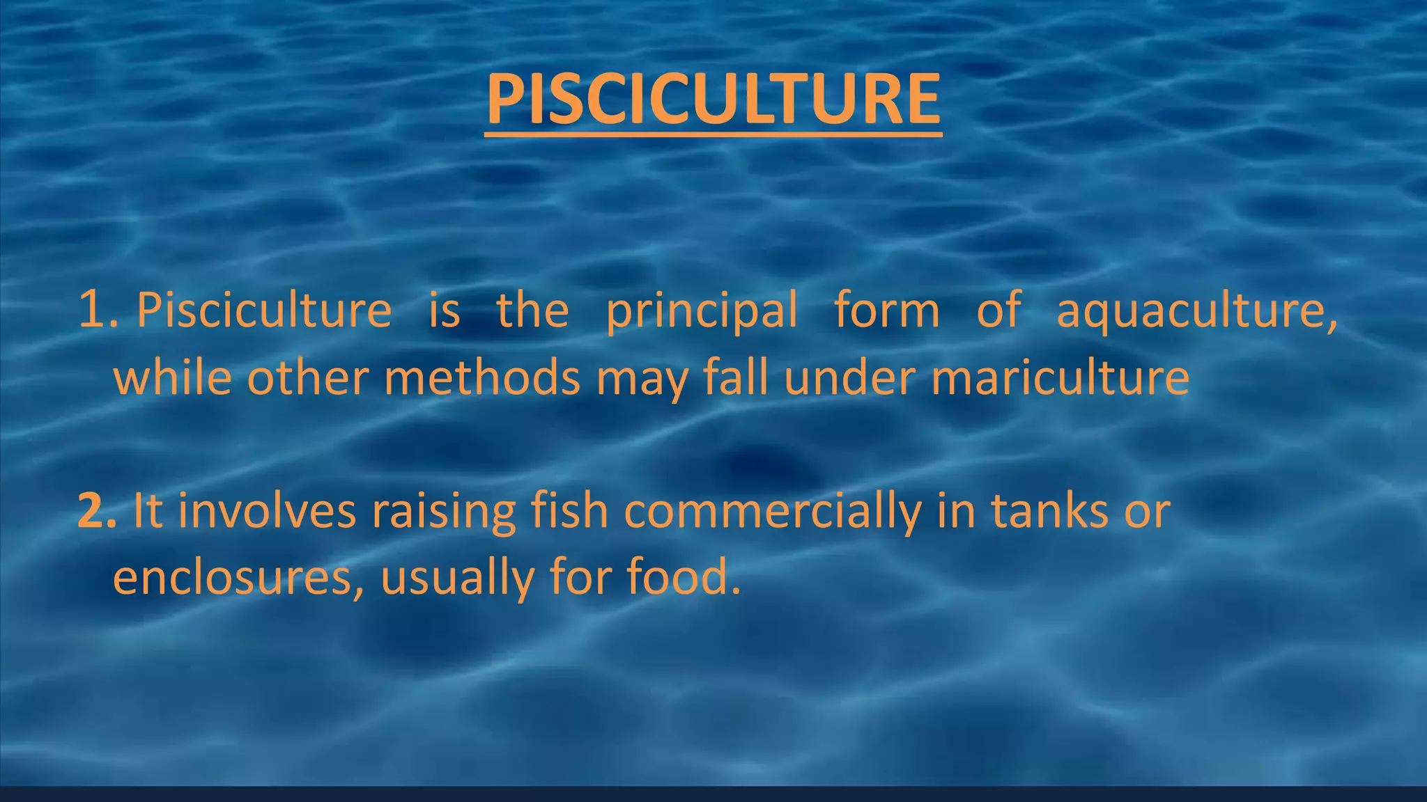PISCICULTURE | PPTX