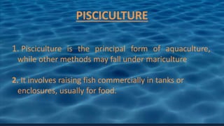 POWER POINT PRESENTATION - PISCICULTURE | PPTX