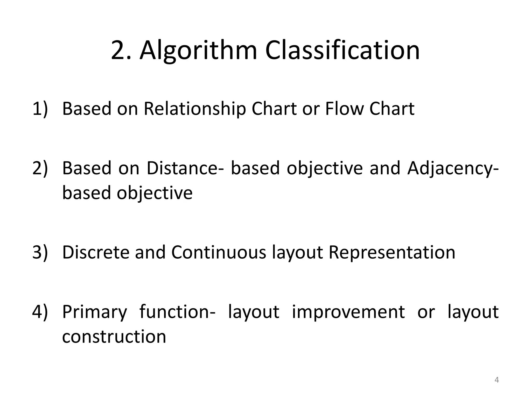 Plant Layout Algorithm | PPTX