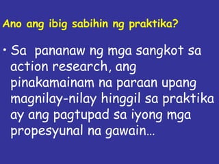 Action Research in Filipino | PPT