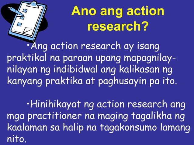 Action Research in Filipino | PPT