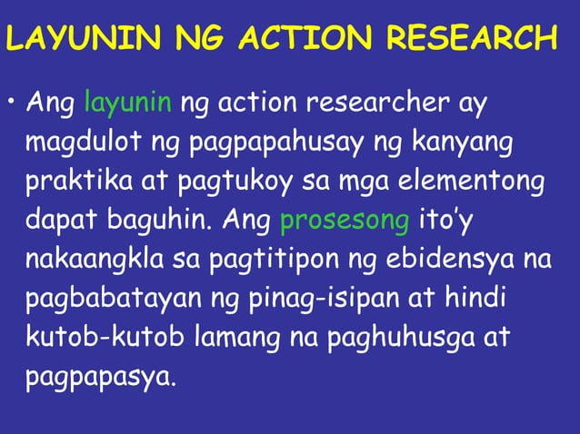 Action Research in Filipino | PPT