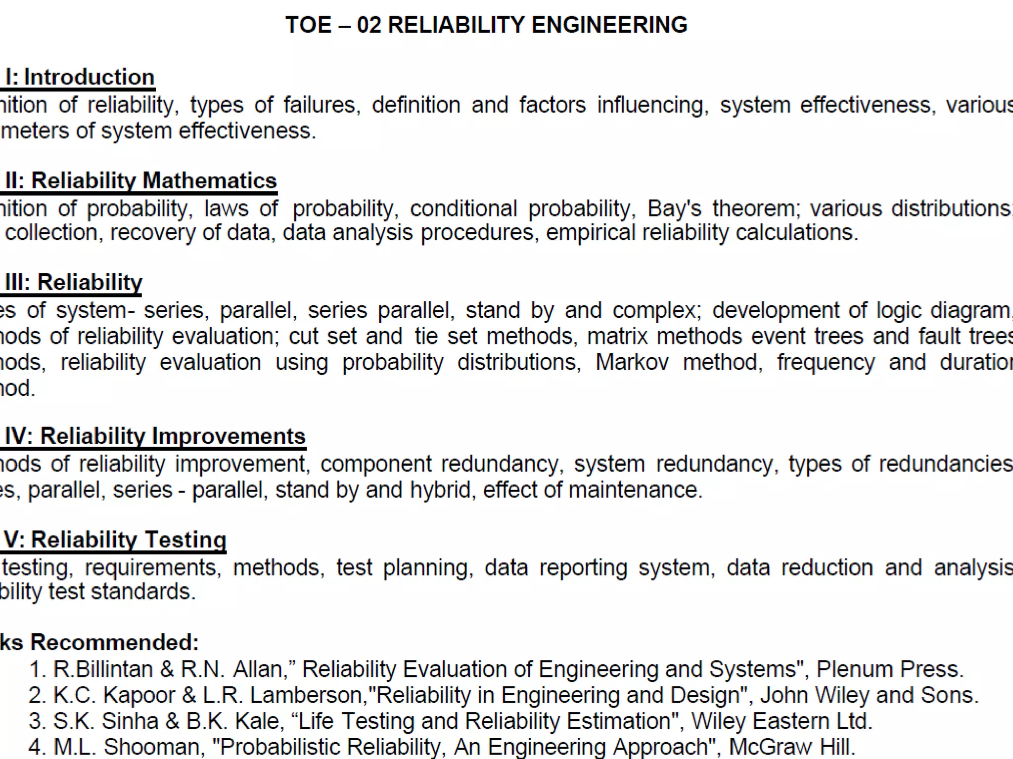 Reliability Engineering | PPT