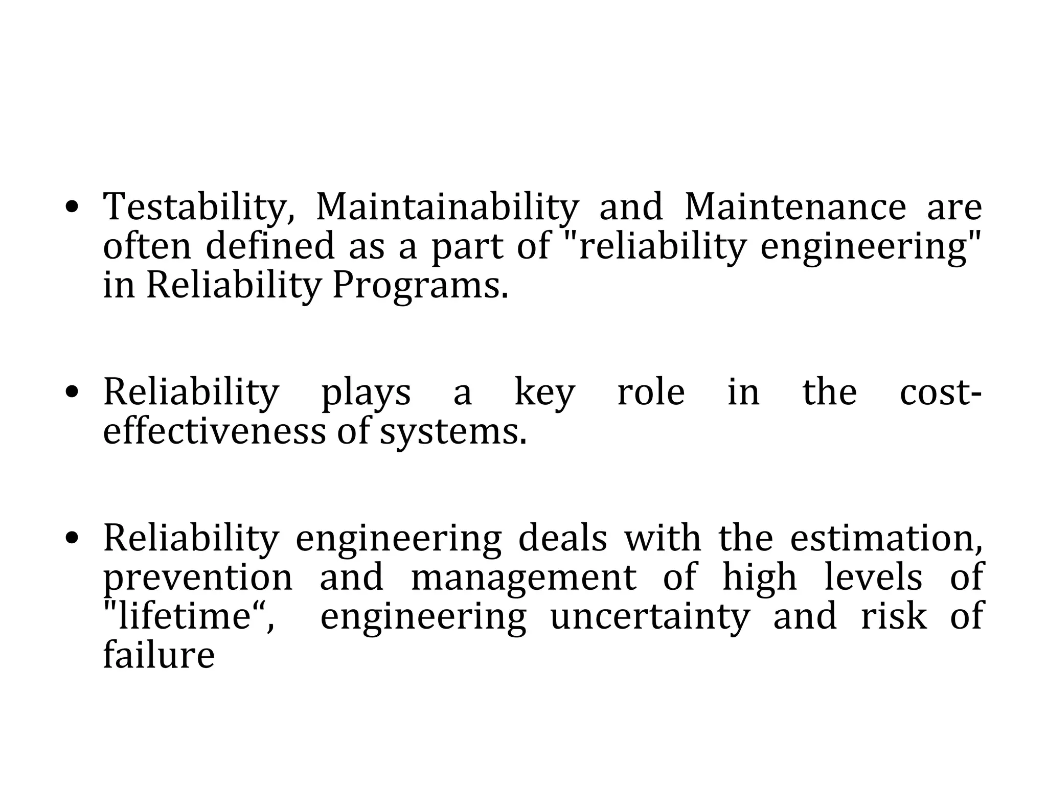 Reliability Engineering | PPT