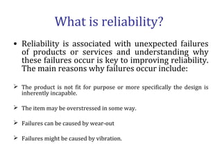 Reliability Engineering | PPT