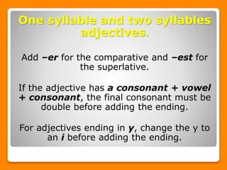 Comparatives and superlatives | PPT