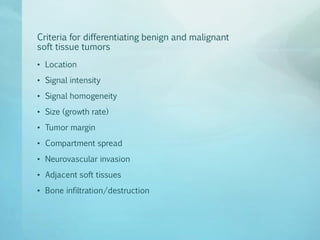 imaging of soft tissue tumours | PPTX
