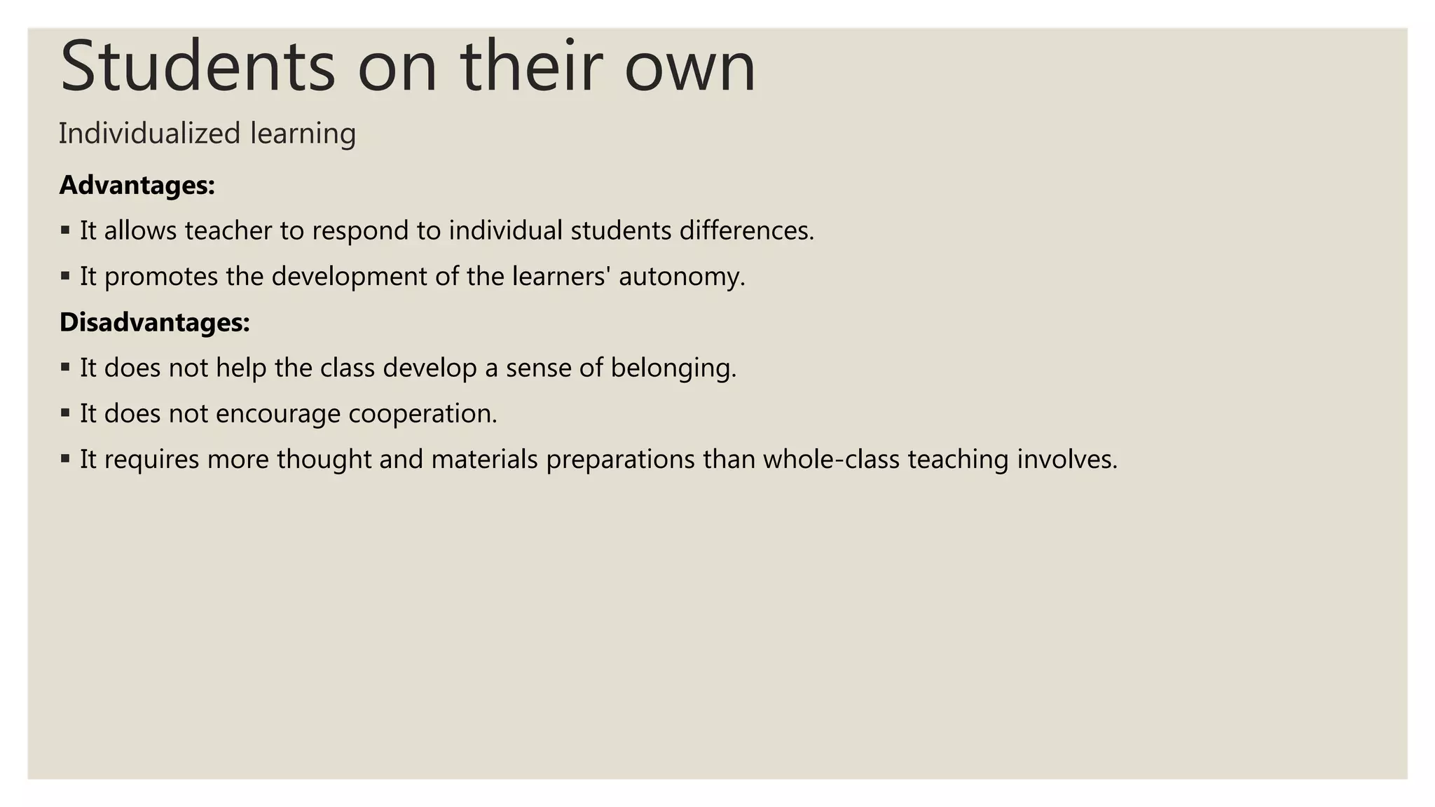 Power Point Presentation. Text "Grouping Students". Fraga - Flores | PPT