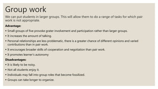 Power Point Presentation. Text "Grouping Students". Fraga - Flores | PPTX