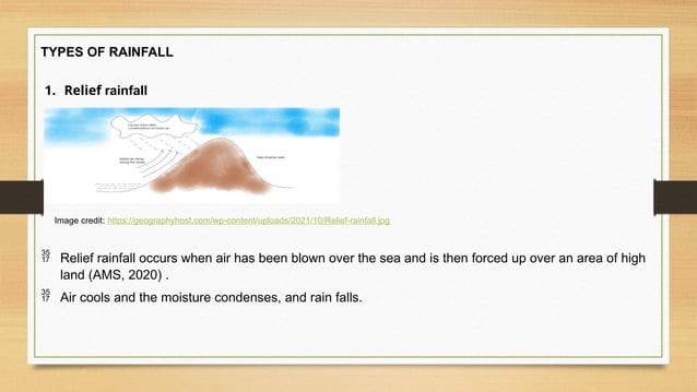 powerpoint presentation.pptx on the types of rainfall | PPT