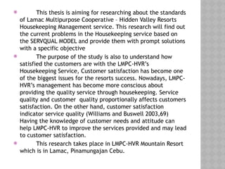 powerpoint presentation about housekeeping | PPTX