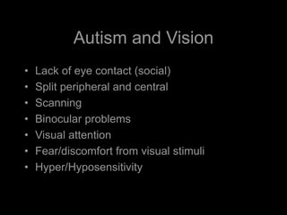 Powerpoint presentation autism & sensory systems | PPT