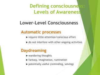 Two Notions of Consciousness | PPT