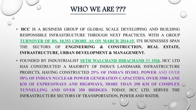 Hindustan Construction Company (HCC) | PPTX | Construction Industry ...