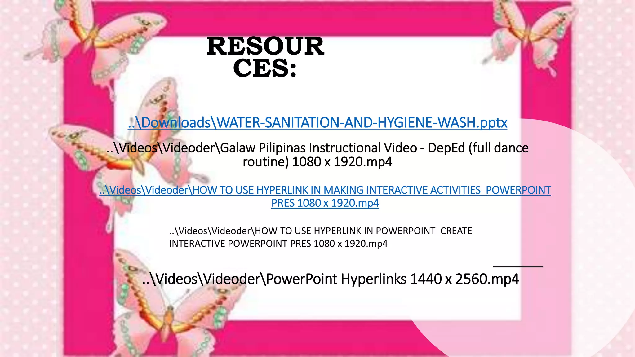 POWERPOINT PRESENTATION - hyperlink.pptx | Computer Software and Applications | Computing