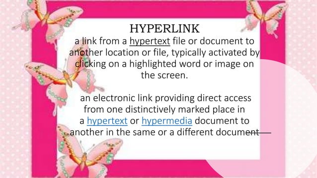 POWERPOINT PRESENTATION - hyperlink.pptx | Computer Software and ...