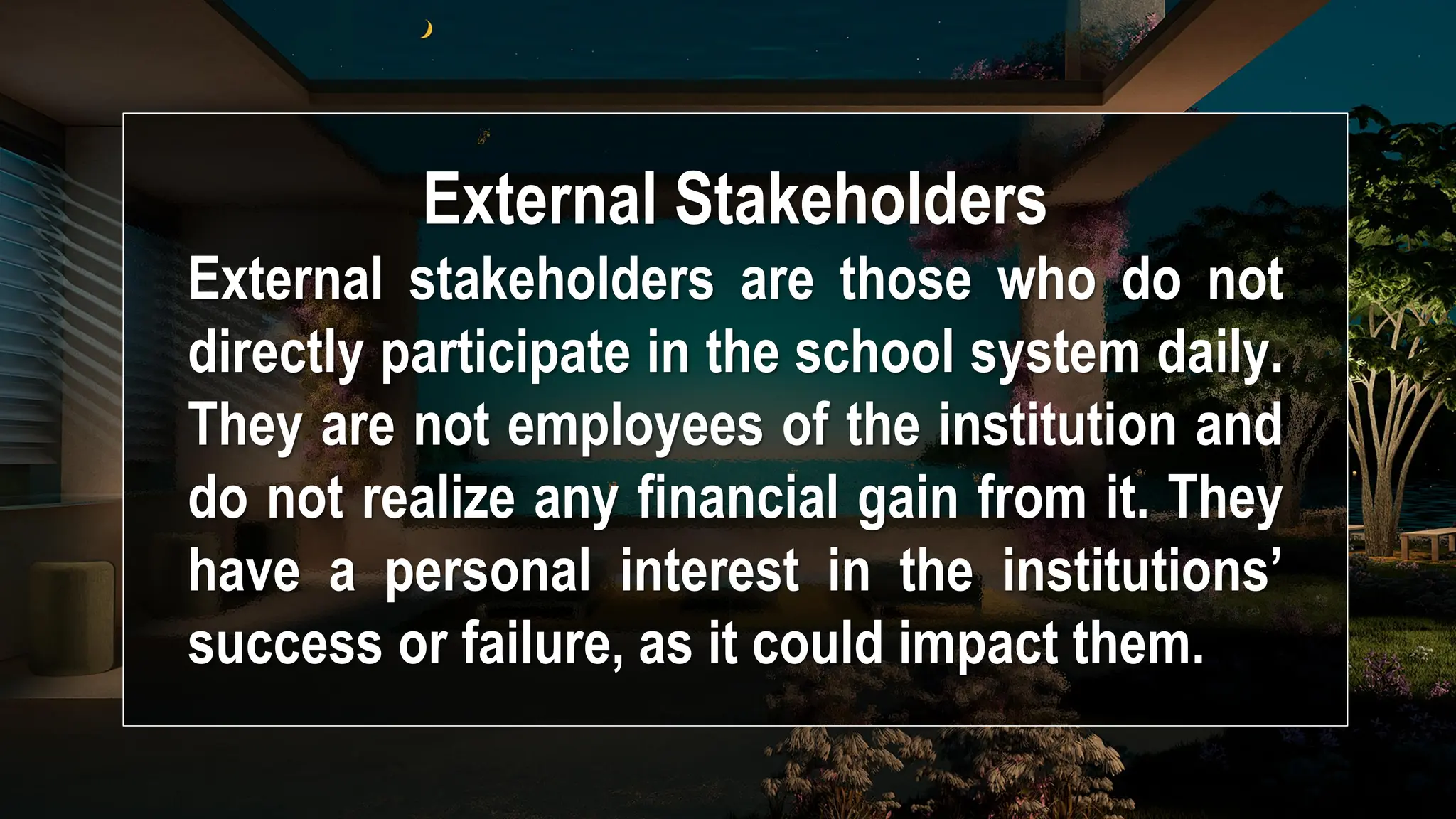 Powerpoint Presentation-Stakeholders and Community Involvement in ...