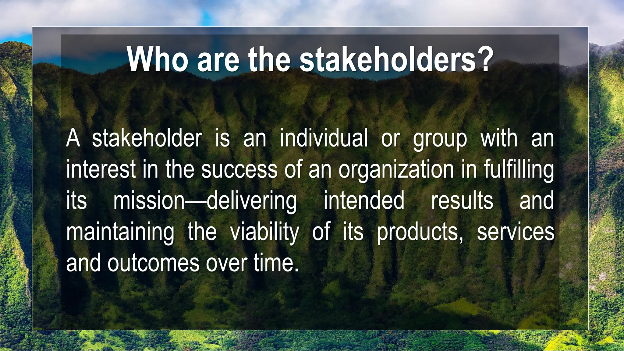 Powerpoint Presentation-Stakeholders and Community Involvement in ...