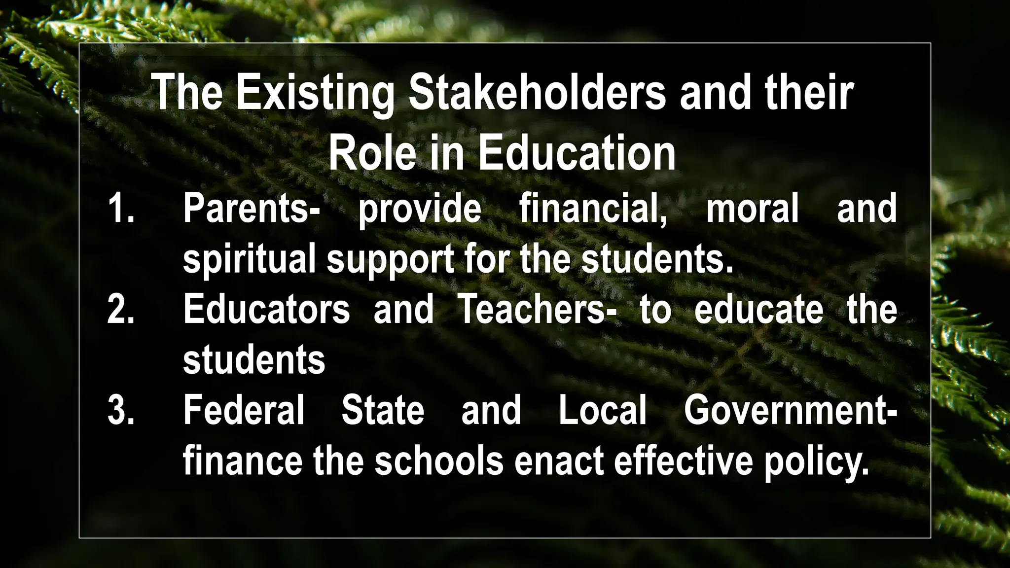 Powerpoint Presentation-Stakeholders and Community Involvement in ...