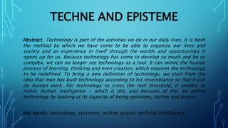 Powerpoint Presentation - Techne and Episteme.pptx