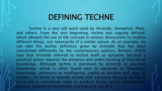 Powerpoint Presentation - Techne and Episteme.pptx